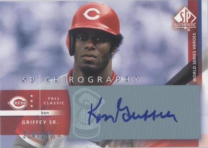 2003 SP Authentic - Chirography World Series Heroes #GS Ken Griffey Sr ...