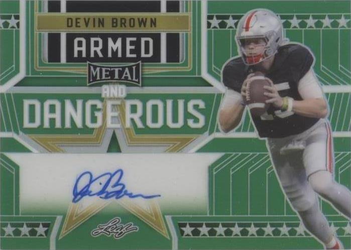 2023 Leaf Metal - Armed and Dangerous Green Prismatic #AD-DB1 Devin ...