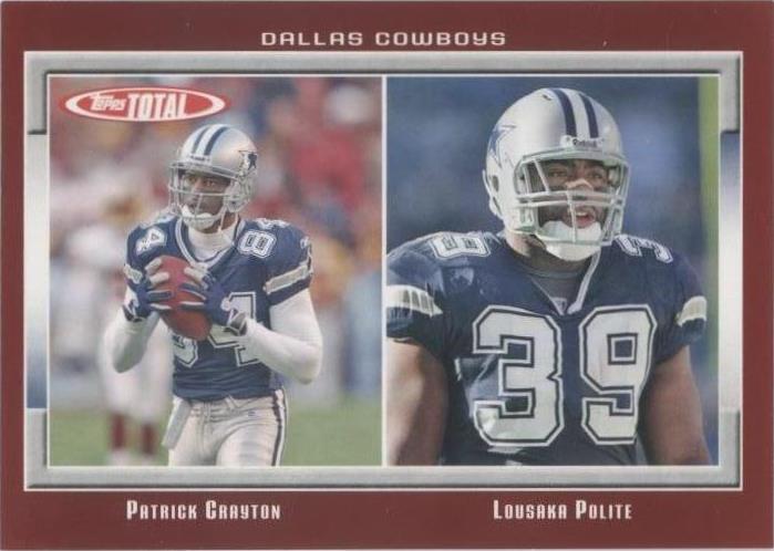 2006 Topps Total - Total Red #221 Patrick Crayton, Lousaka Polite (RC ...