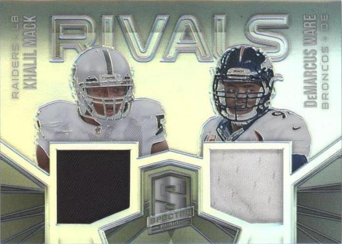 2015 Panini Spectra - Rivals Khalil Mack, DeMarcus Ware #RV-MW /99 (MEM ...