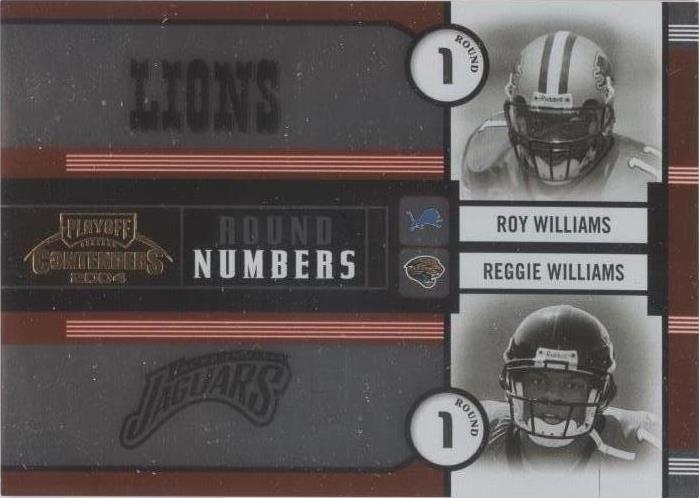 2004 Playoff Contenders - Round Numbers Roy Williams, Reggie Williams # ...