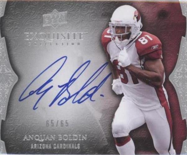 2009 Upper Deck Exquisite Collection - Endorsement Signatures Anquan Boldin #E-AB /65 (AU) for ...