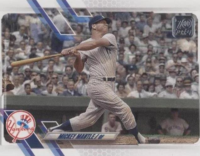 2021 Topps - Legend Variation Mickey Mantle #52 Horizontal, Batting for ...