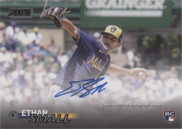 2023 Topps Stadium Club - Autographs Black Foil #SCBA-ES Ethan Small ...