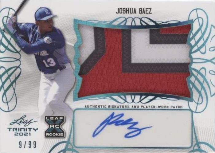 2021 Leaf Trinity - Patch Autographs Platinum #PA-JB1 Joshua Baez /99 ...
