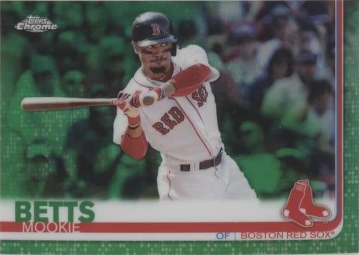 2019 Topps Chrome - Green Refractor #50 Mookie Betts /99 for sale ...