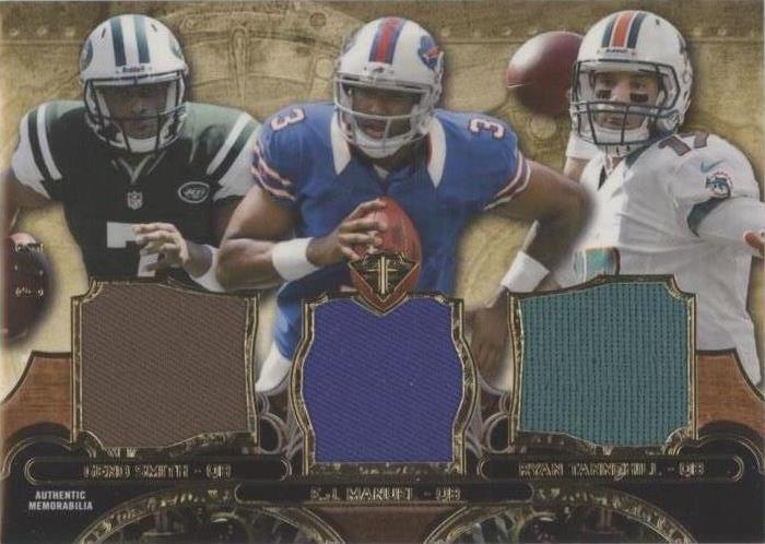 2013 Topps Triple Threads - Relic Trios Ryan Tannehill, Geno Smith, EJ ...