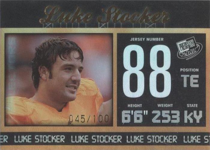 2011 Press Pass - Luke Stocker #53 Gold Reflectors /100 (RC) for sale ...
