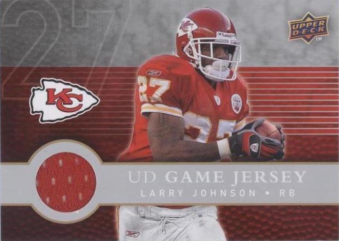 2008 Upper Deck First Edition - Ud Game Jersey Larry Johnson #FGJ-LJ ...