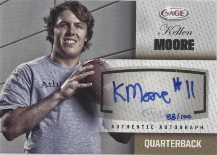 2012 SAGE Autographed - Autographs Gold #A36 Kellen Moore /100 (AU, RC ...