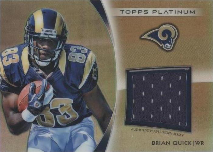 2012 Topps Platinum - Rookie Relic Brian Quick #PRR-BQ (MEM, RC) for ...