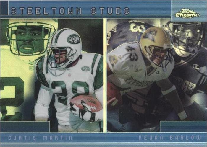 2001 Topps Chrome - Combos Refractor #TC4 Curtis Martin, Kevan Barlow ...