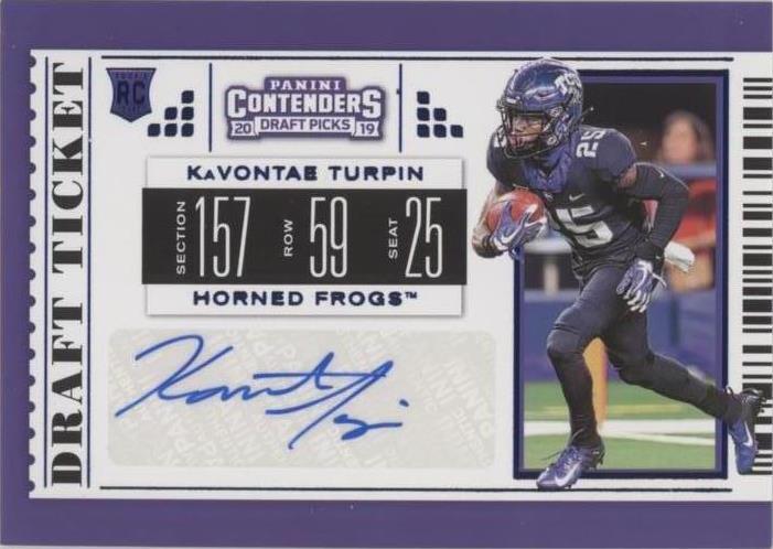 2019 Panini Contenders Draft Picks - College Ticket Draft Ticket Blue ...