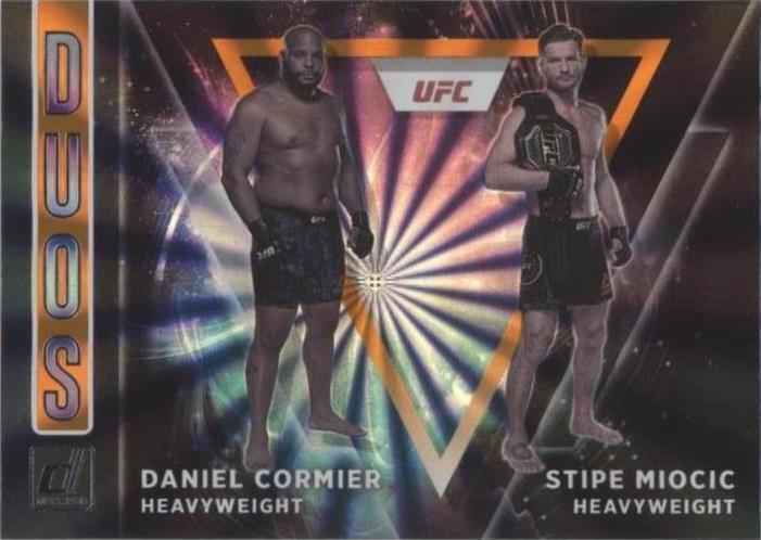2022 Donruss UFC - Duos Stipe Miocic, Daniel Cormier #1 Holo Orange ...