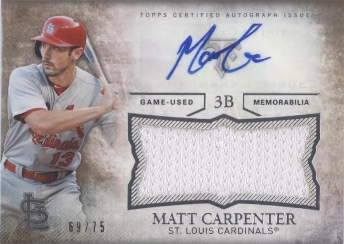 2015 Topps Triple Threads - Unity Autographed Jumbo Relics Matt ...