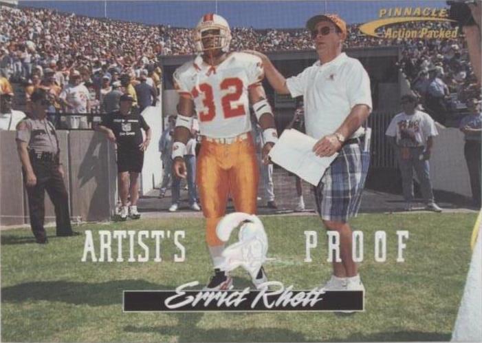 1996 Pinnacle Action Packed - Artist's Proof #47 Errict Rhett for sale ...