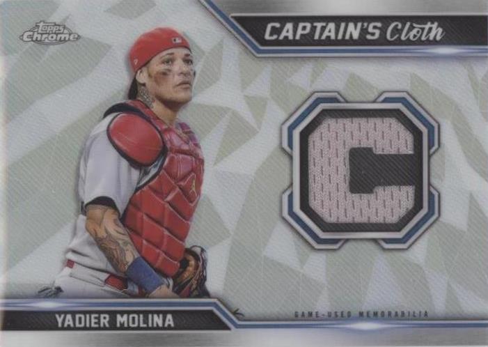 2021 Topps Chrome - Captain's Cloth Relics #CCR-YM Yadier Molina (MEM ...