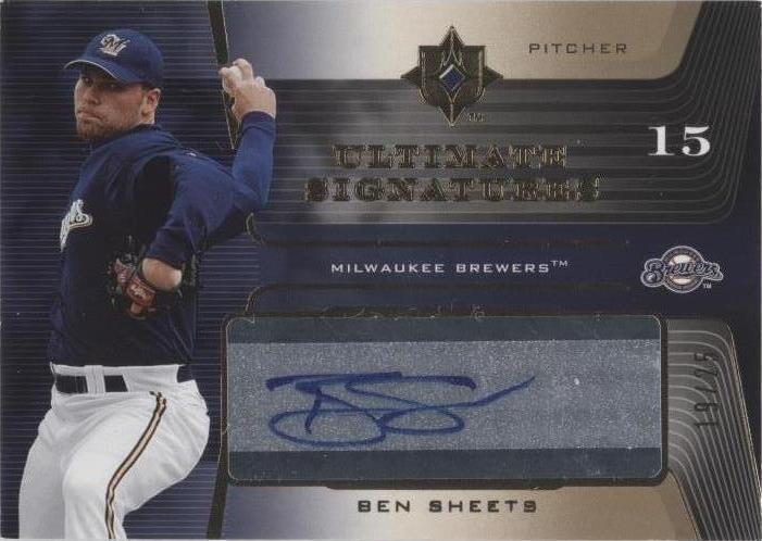 2004 Upper Deck Ultimate Collection - Ultimate Signatures Ben Sheets # ...