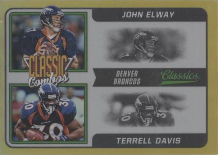2021 Panini Classics - Classic Combos Gold #CC-JT John Elway, Terrell ...