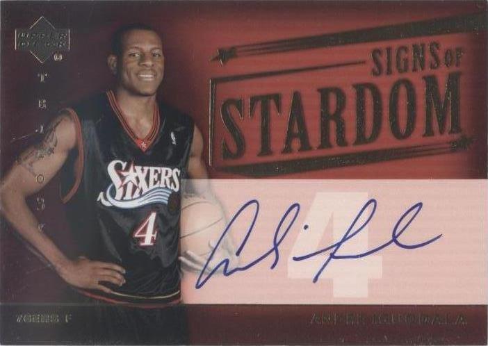 2004-05 Upper Deck Trilogy - Signs of Stardom #SI-AI Andre Iguodala (AU ...