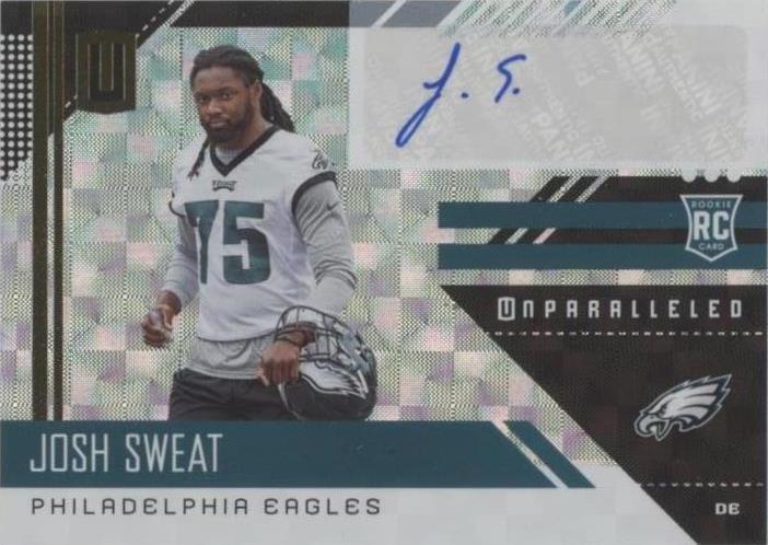 2018 Panini Unparalleled - Rookie Josh Sweat #271 Hyper Signatures /25 ...