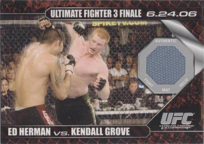 2009 Topps UFC Round 1 - Debut Mat Relics Ed Herman, Kendall Grove #DM ...