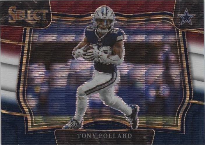2022 Panini Select - Field Level Tri-Color Prizm #438 Tony Pollard /75 ...
