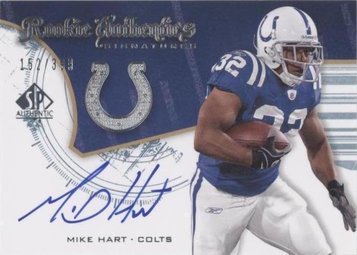 2008 SP Authentic - Rookie Authentics Signatures Mike Hart #264 /399 ...