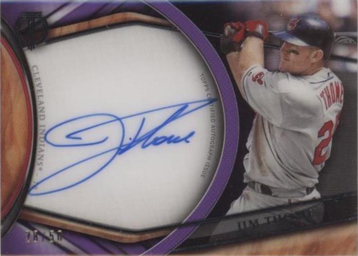 2018 Topps Tribute - Tribute Autographs Purple #TA-JT Jim Thome /50 (AU ...