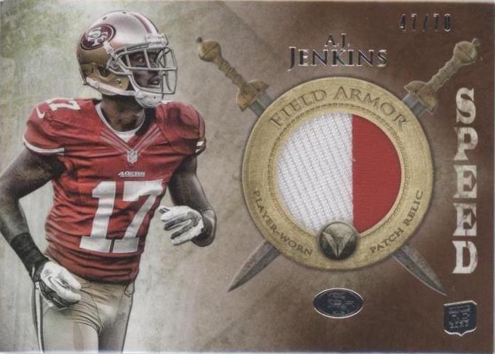 2012 Topps Valor - Field Armor Patch Speed #FAP-AJJ A.J. Jenkins /70 ...