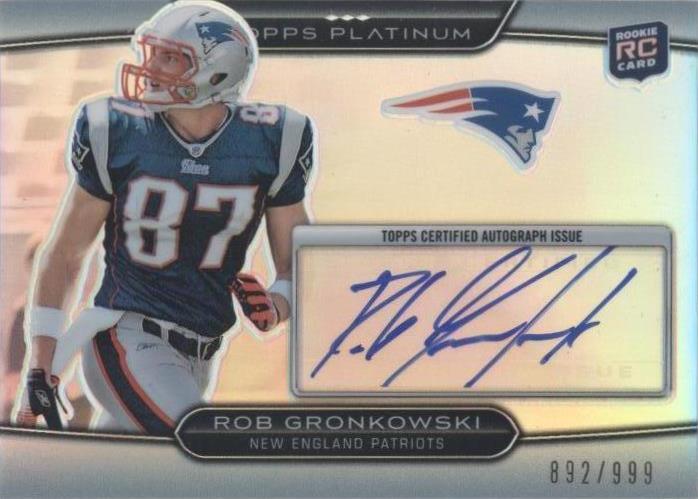2010 Topps Platinum - Refractor Rookie Autographs #122 Rob Gronkowski ...