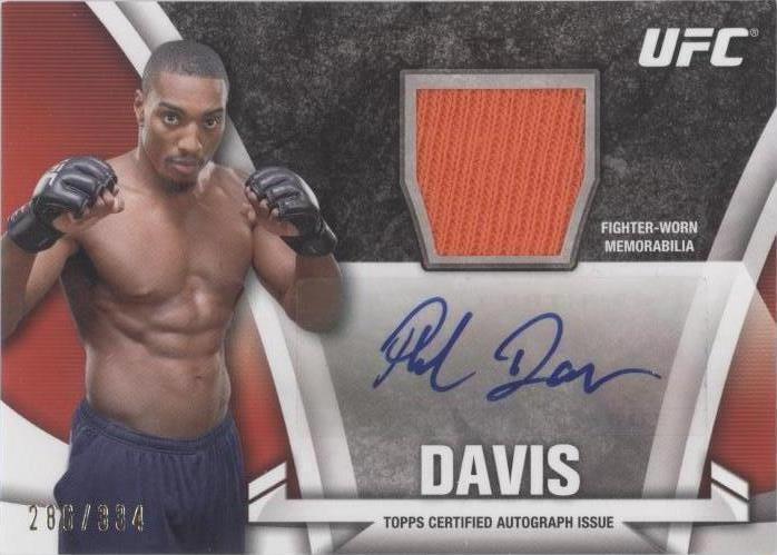 2013 Topps UFC Knockout - Autograph Relics Phil Davis #KAR-PD /334 (AU ...