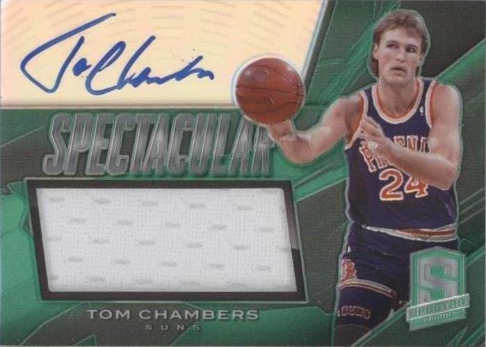 2013-14 Panini Spectra - Spectacular Swatch Signatures Tom Chambers #72 ...