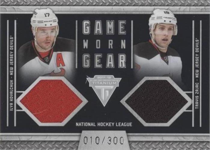 2011-12 Panini Titanium - Game-Worn Gear Dual Memorabilia #17 Ilya ...