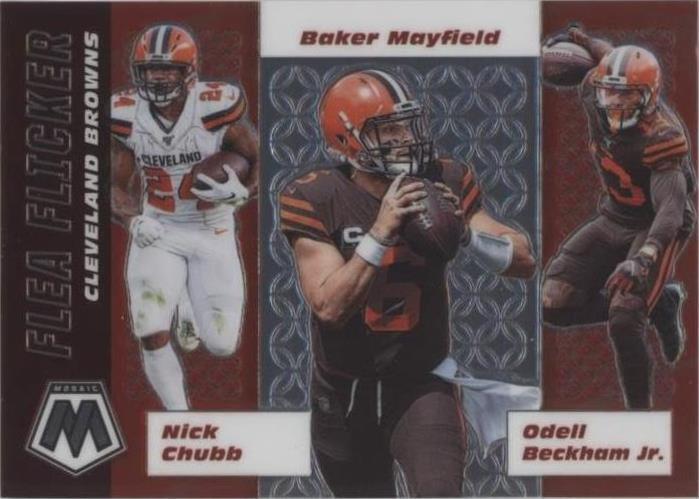 2020 Panini Mosaic - Flea Flicker Nick Chubb, Odell Beckham Jr., Baker ...