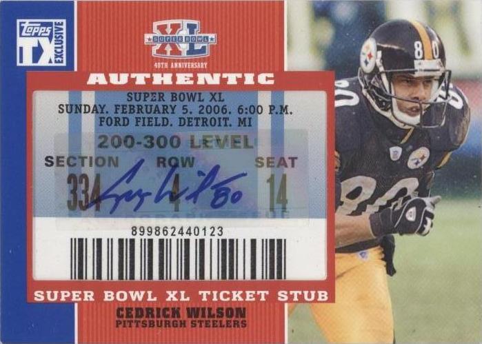 2007 Topps TX Exclusive - Super Bowl Ticket Stubs Autographs #SB-CW ...