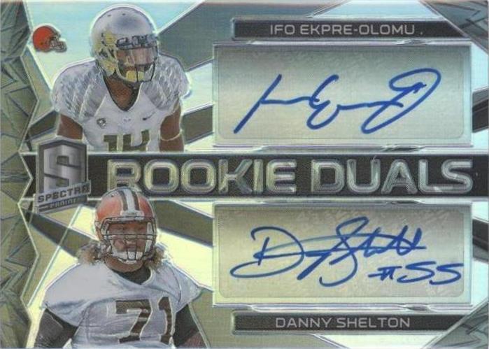 2015 Panini Spectra - Rookie Dual Autographs Danny Shelton, Ifo Ekpre ...
