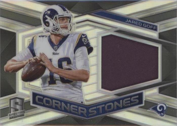 2018 Panini Spectra - Cornerstone Materials #3 Jared Goff /199 (MEM ...
