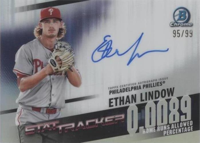 2020 Bowman Chrome - Stat Tracker Autographs Ethan Lindow #STA-EL /99 ...