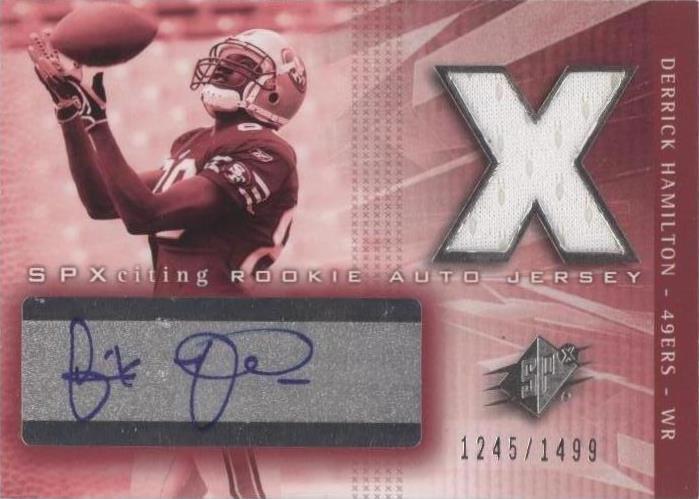 2004 SPx - SPXciting Rookie Auto Jersey Derrick Hamilton #216 /1499 (AU ...