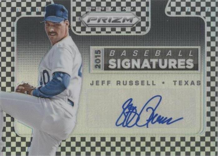 2015 Panini Prizm - Baseball Signatures Jeff Russell #7 Black & White ...