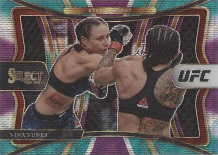 2021 Panini Select UFC - Premier Level Tri-Color Prizm #181 Nina Nunes ...