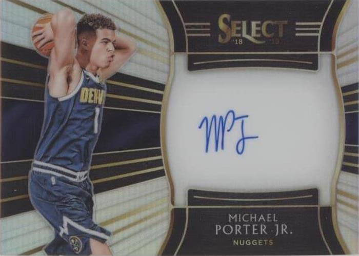 2018-19 Panini Select - Rookie Signatures #RS-MPJ Michael Porter Jr ...