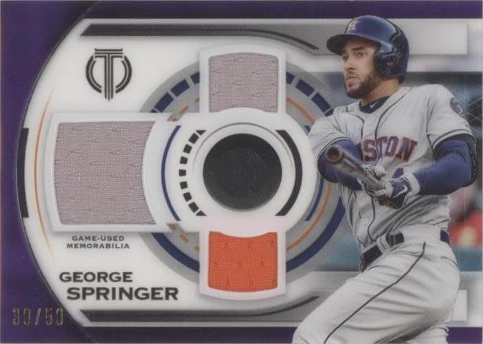 2019 Topps Tribute - Tribute Triple Relics Purple #TTR-GSP George ...