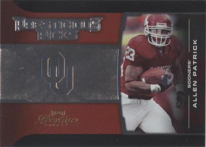 2008 Prestige - Prestigious Picks Allen Patrick #PPI-33 Red /750 (RC ...