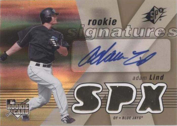 2007 SPx - Rookie Signatures #109 Adam Lind (AU, RC) for sale online | eBay