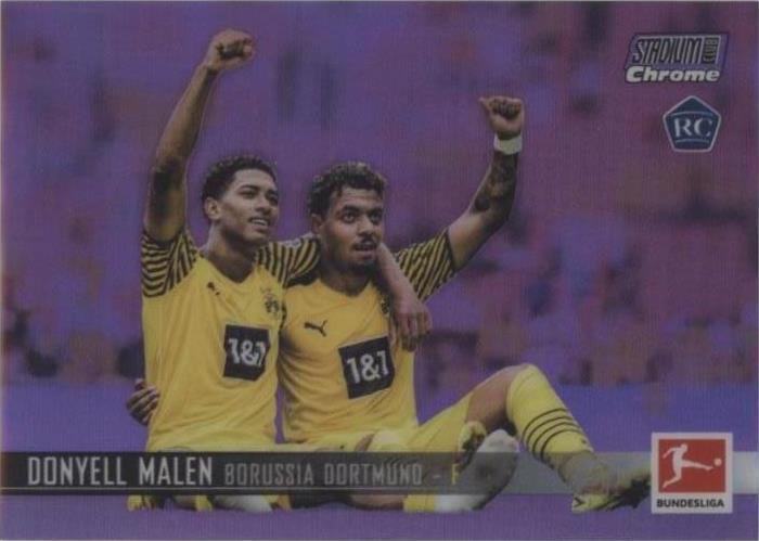 2021-22 Topps Stadium Club Chrome Bundesliga - Donyell Malen #33 Purple ...