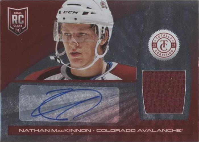 2013-14 Totally Certified - Rookie Nathan MacKinnon #229 Platinum Red ...
