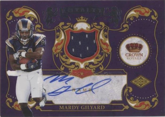 2010 Panini Crown Royale - Rookie Royalty Mardy Gilyard #8 Materials ...