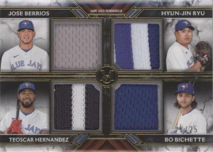 2022 Topps Museum Collection - Four-Player Primary Pieces Quad Relics ...